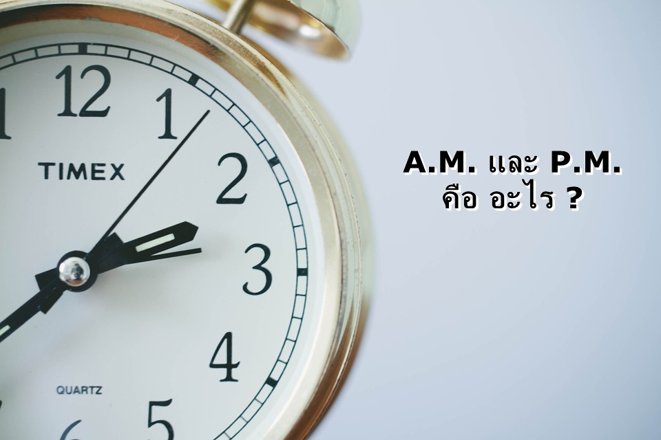 เวลา AM และ PM ใช้งานอย่างไร ? | บทความน่ารู้